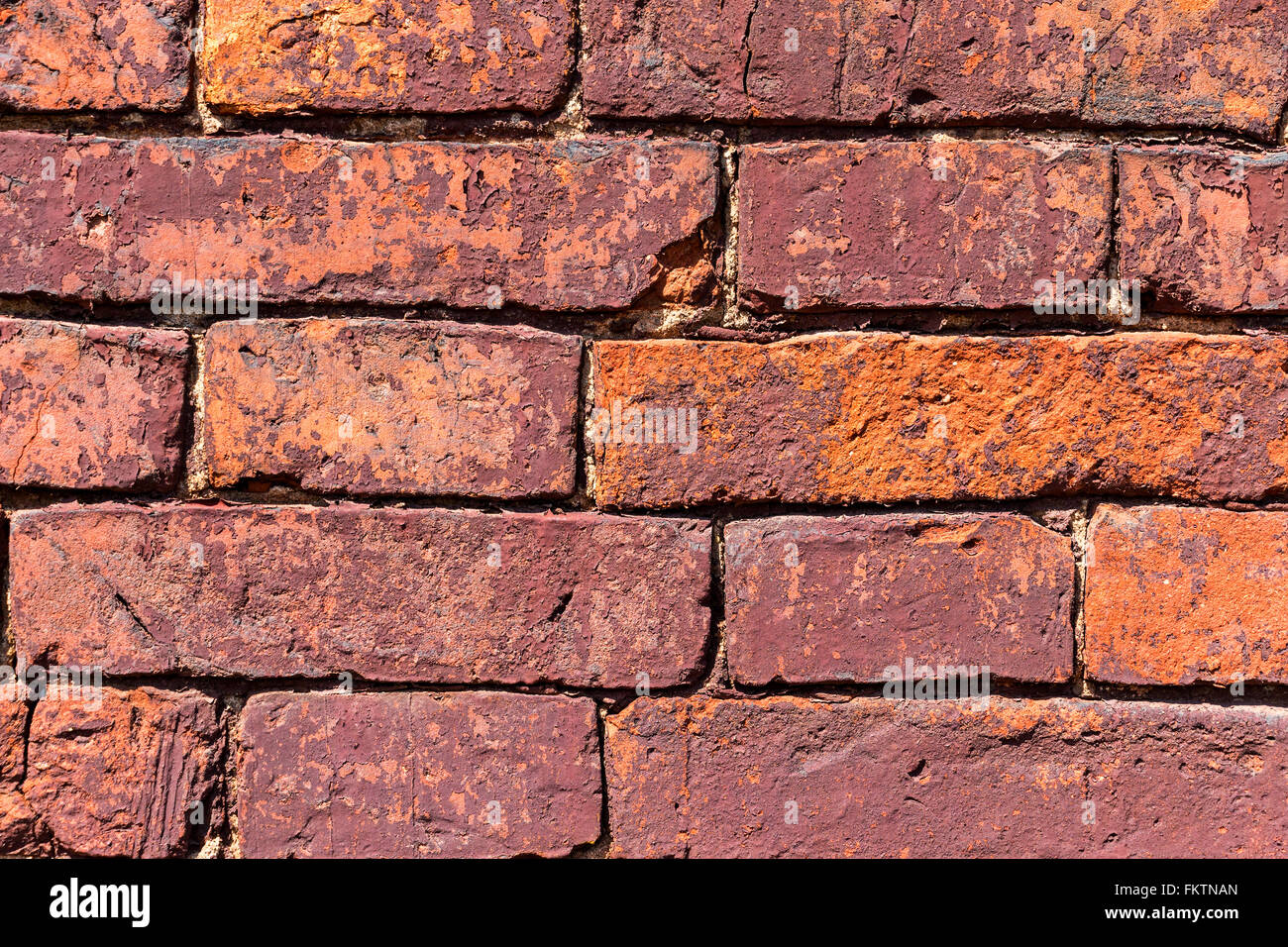 Old weathered red brick wall as background Stock Photo - Alamy