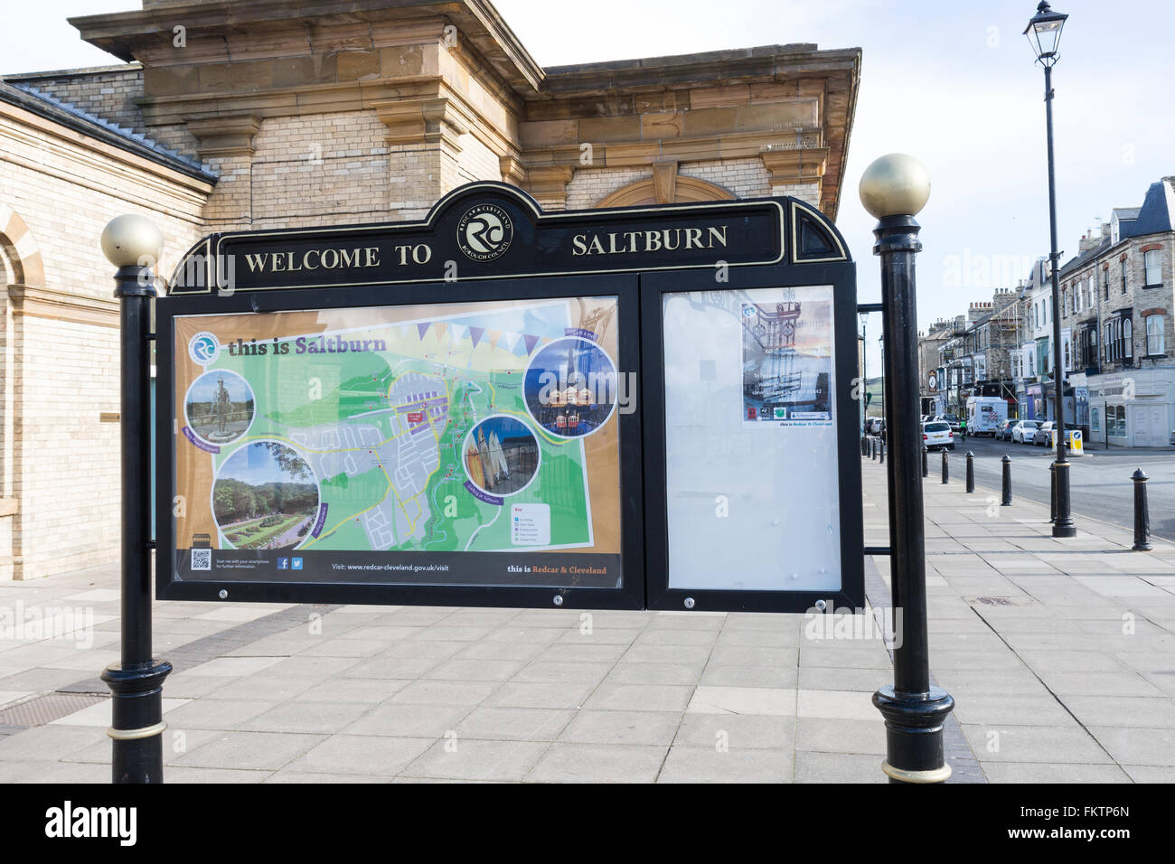 Saltburn, a seaside resort, in North Yorkshire, England, UK on a March ...