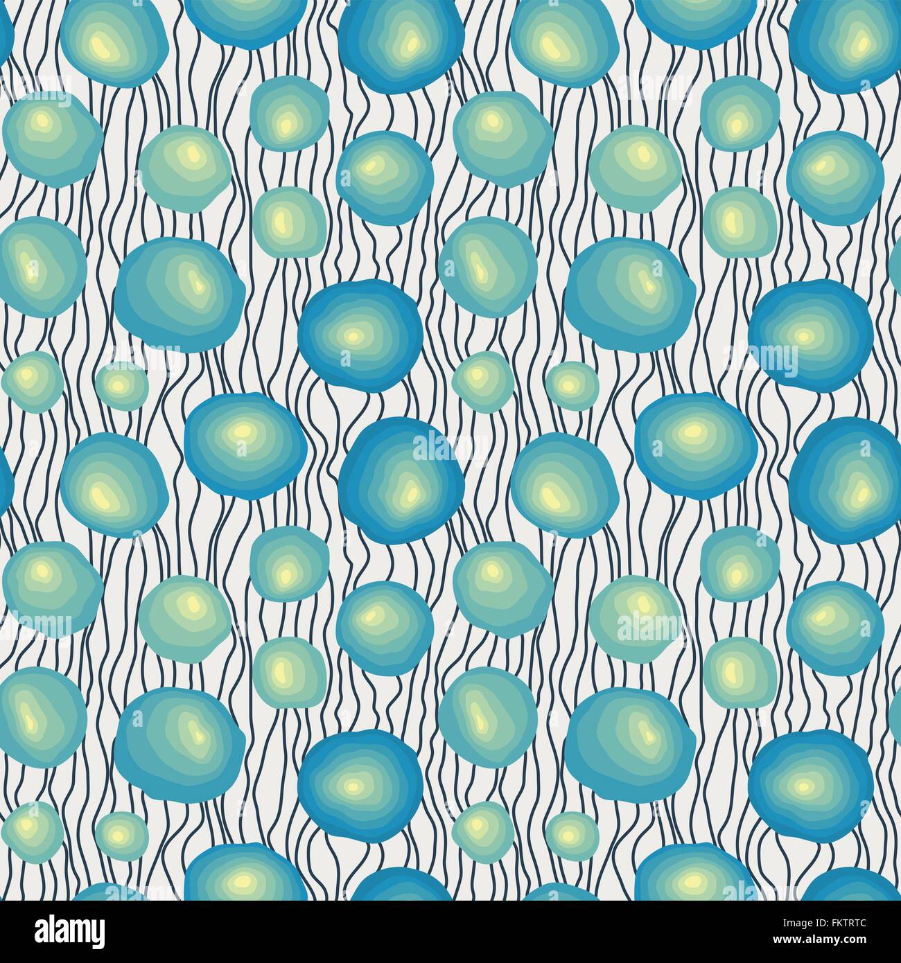 Vector seamless pattern with curves gradient spots or blotches Stock ...