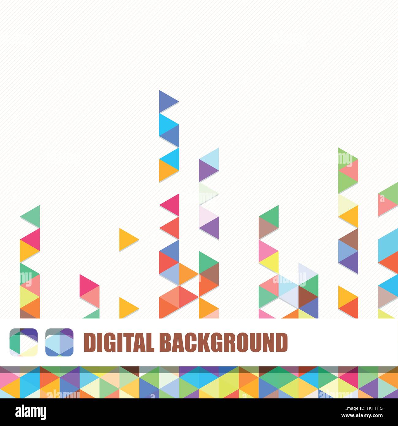 Vector background of different color triangles Stock Vector Image & Art ...