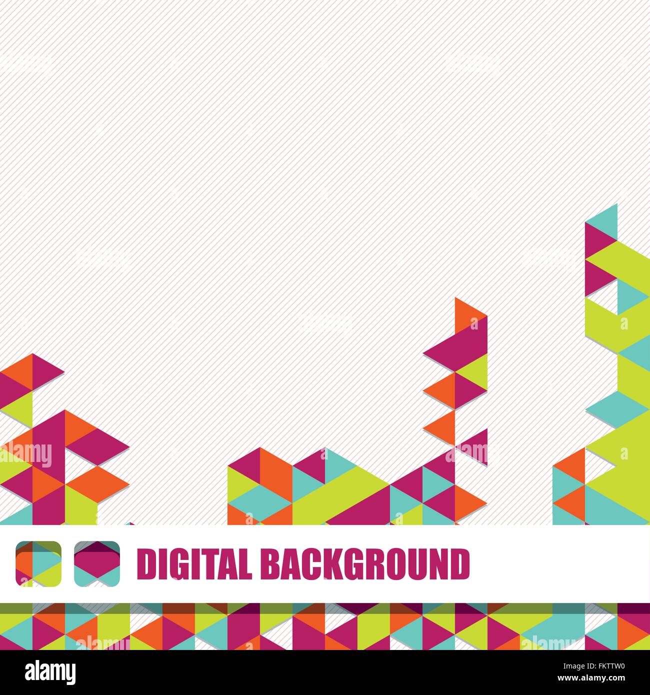 Vector background of different color triangles Stock Vector Image & Art ...