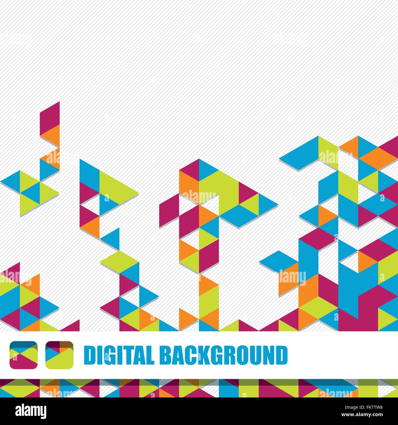 Vector background of different color triangles Stock Vector Image & Art ...