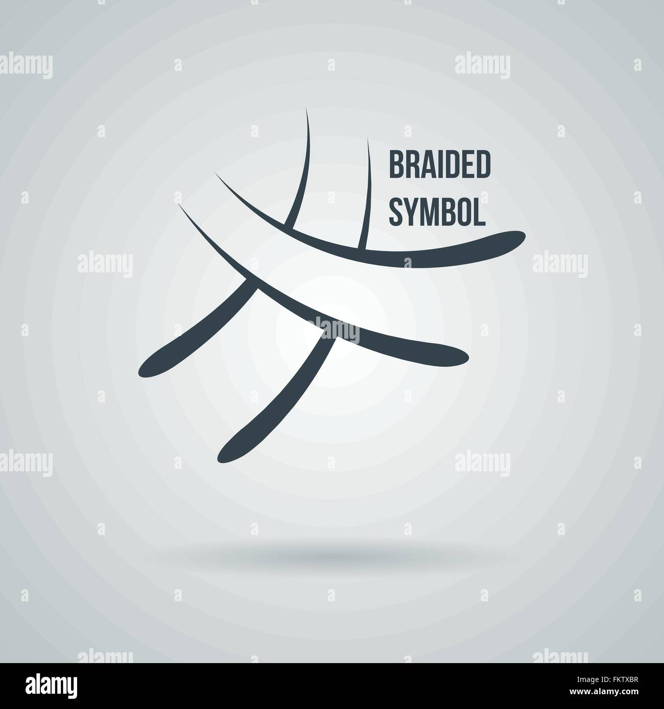 Vector abstract symbol of curved lines Stock Vector Image & Art - Alamy