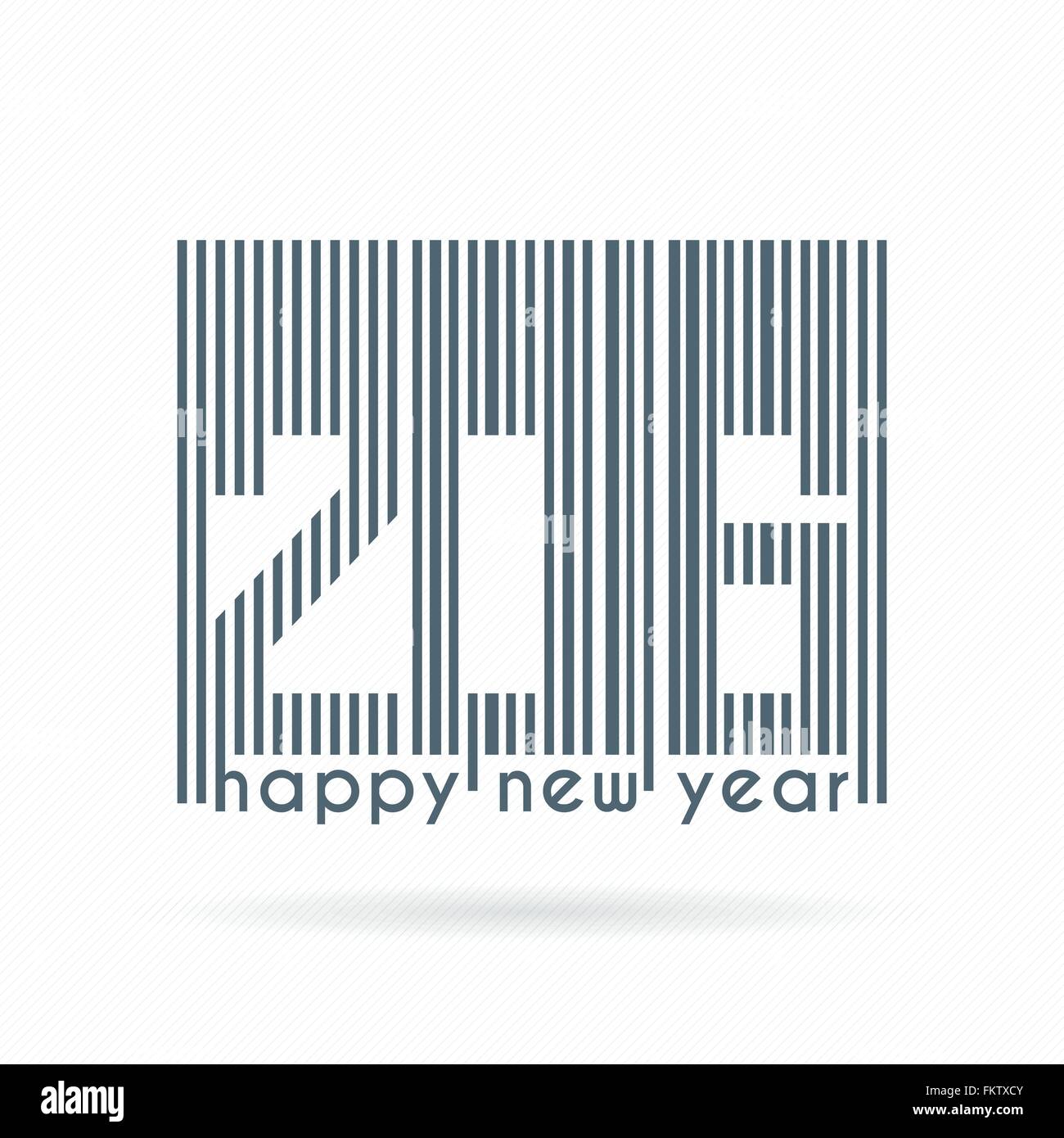 Vector label to the new 2016 as barcode Stock Vector Image & Art - Alamy
