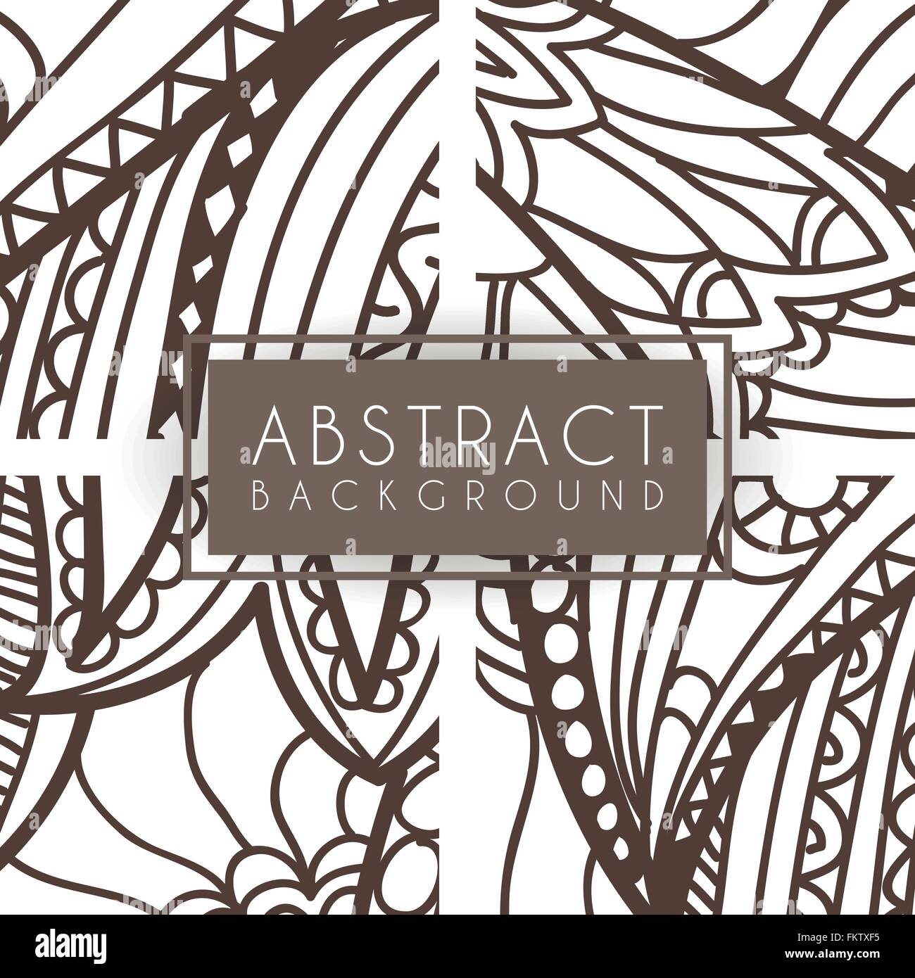 Set of four vector monochrome intricate patterns. Doodle. Zentangle ...