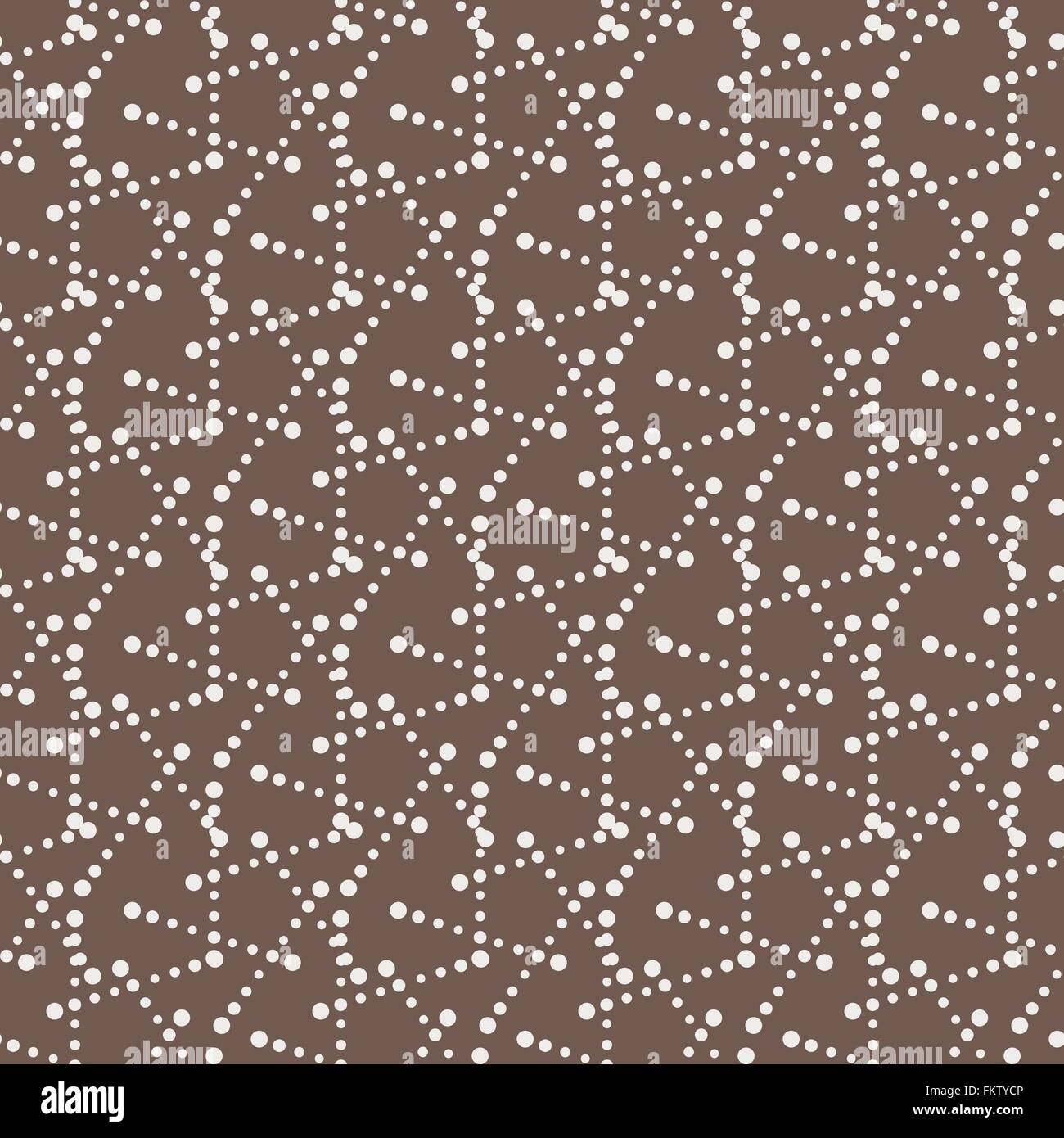 Vector seamless geometric pattern of dots of different sizes Stock ...
