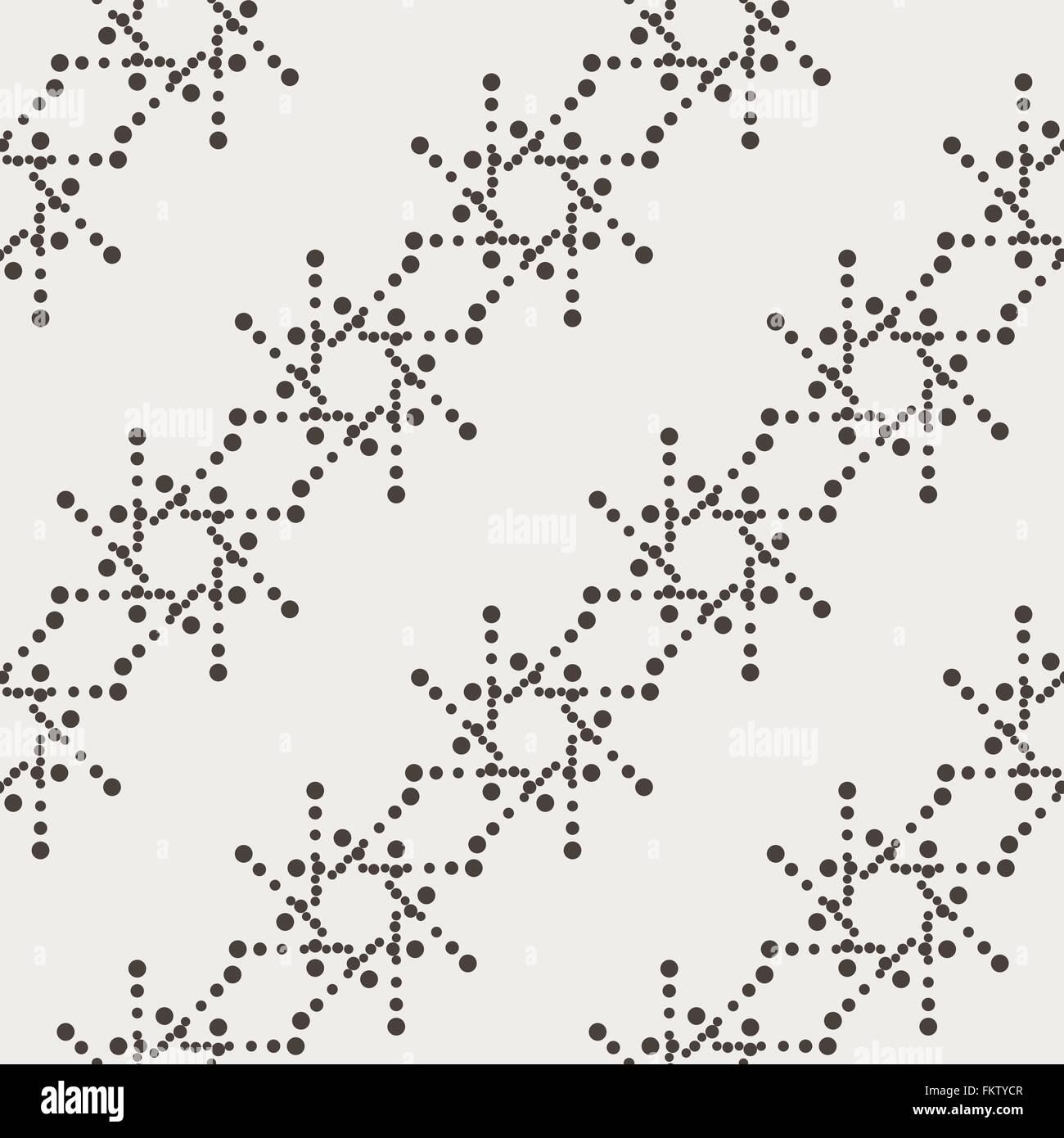 Vector seamless geometric pattern of dots of different sizes Stock ...