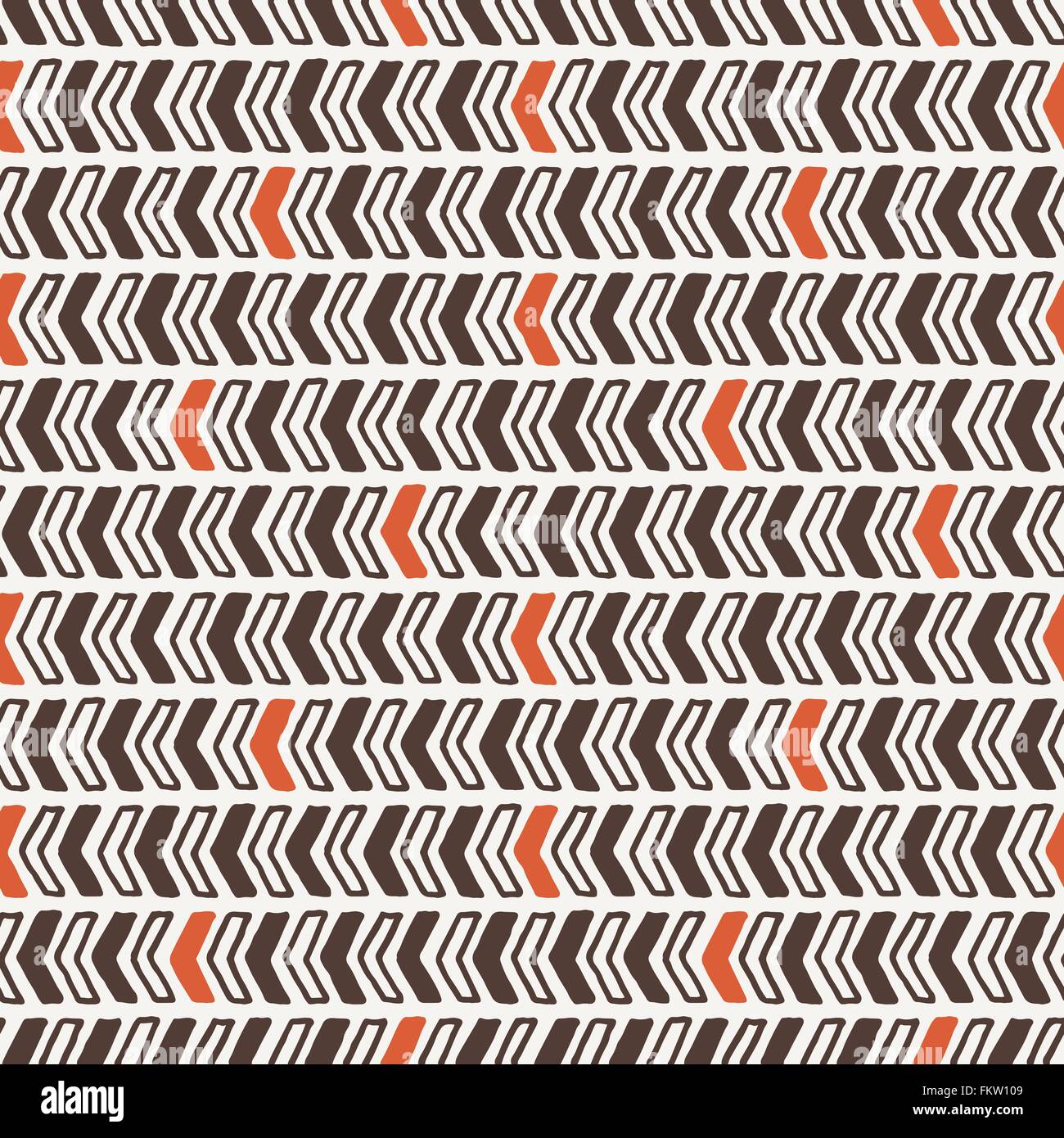 Vector seamless texture of hand-drawn arrows or chevrons Stock Vector ...