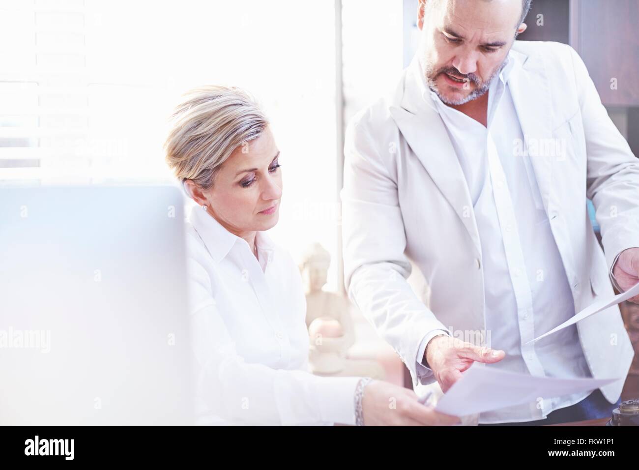 Man woman fice hi-res stock photography and images - Alamy