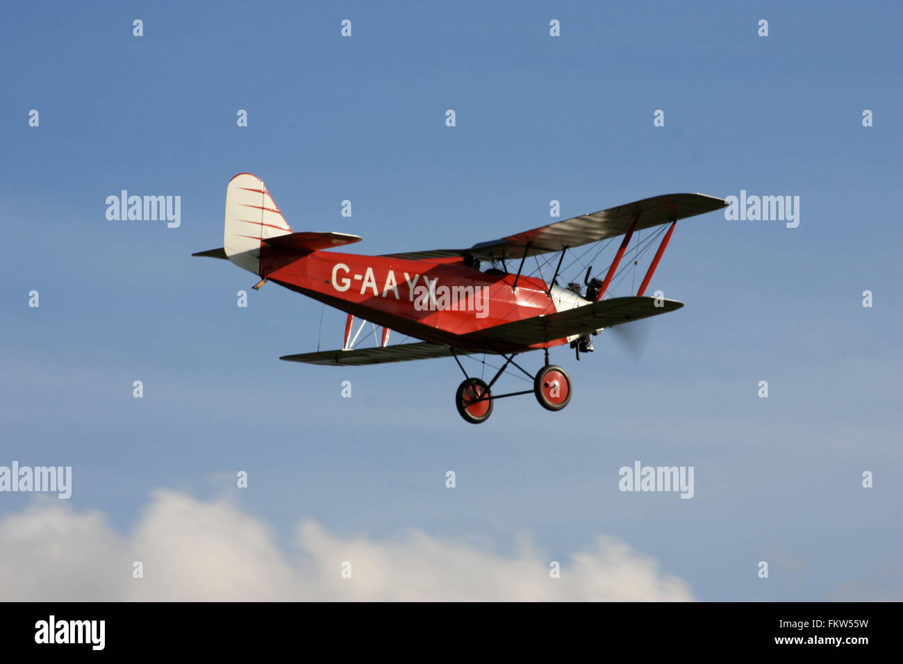 1930 Southern Martlet in flight at Old Warden Aerodrome Stock Photo - Alamy