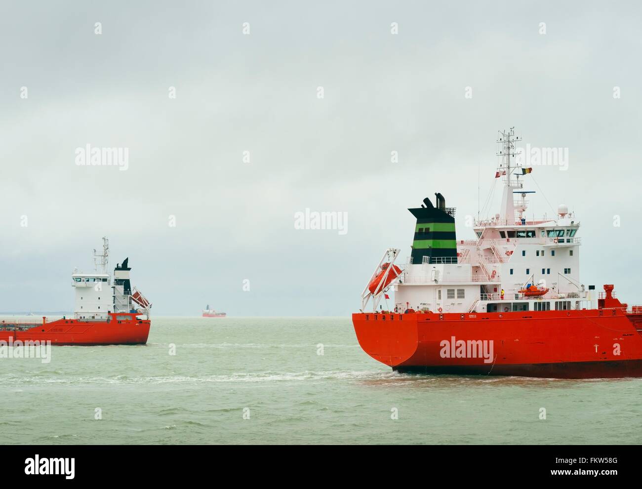 Ship red hull hi-res stock photography and images - Alamy