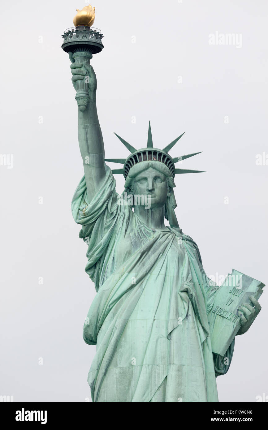 The Statue of Liberty is a colossal neoclassical sculpture on Liberty ...