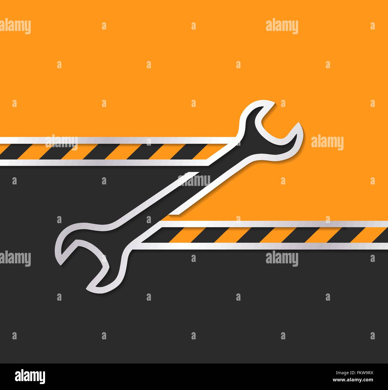 Creative service,under construction concept background with wrench and ...