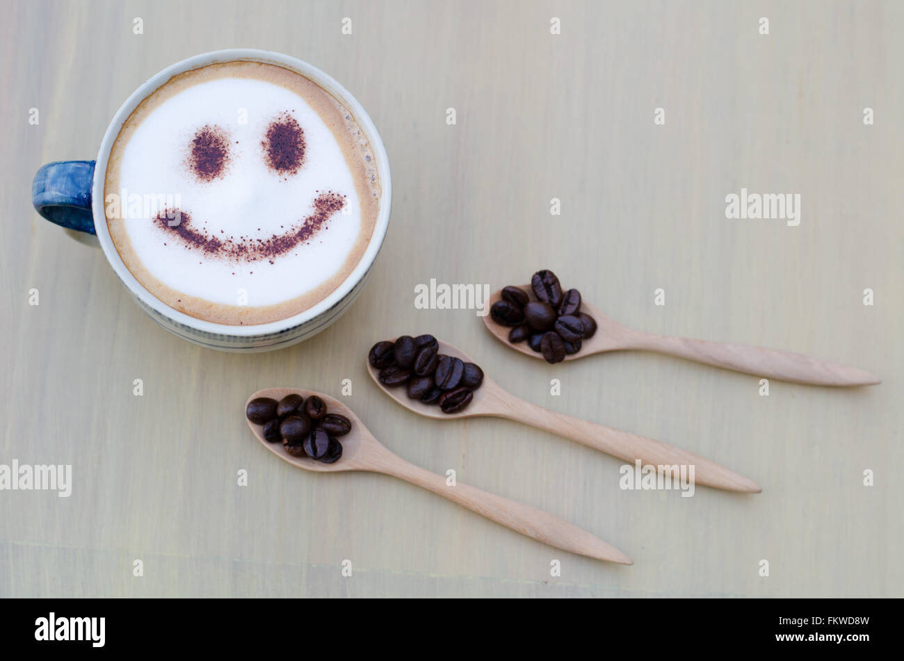 Hot coffee with spoon hi-res stock photography and images - Alamy
