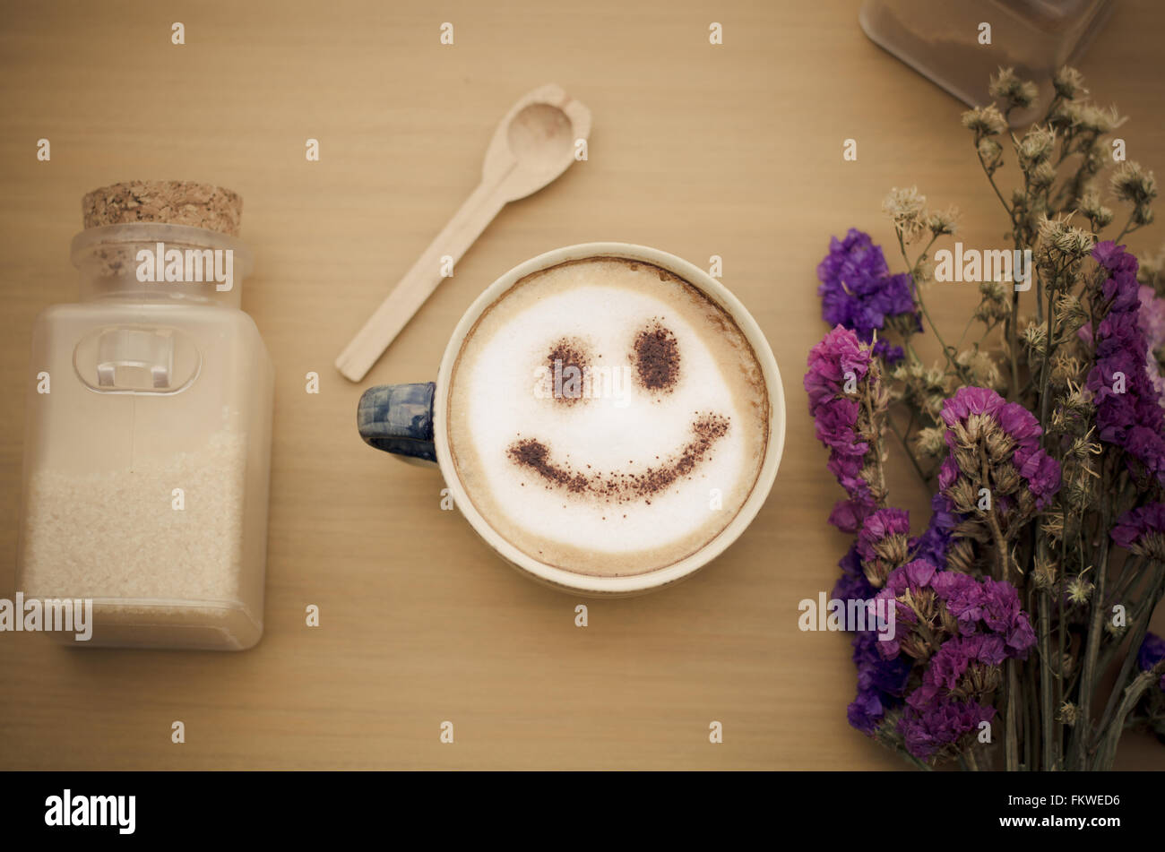 Hot coffee with spoon hi-res stock photography and images - Alamy