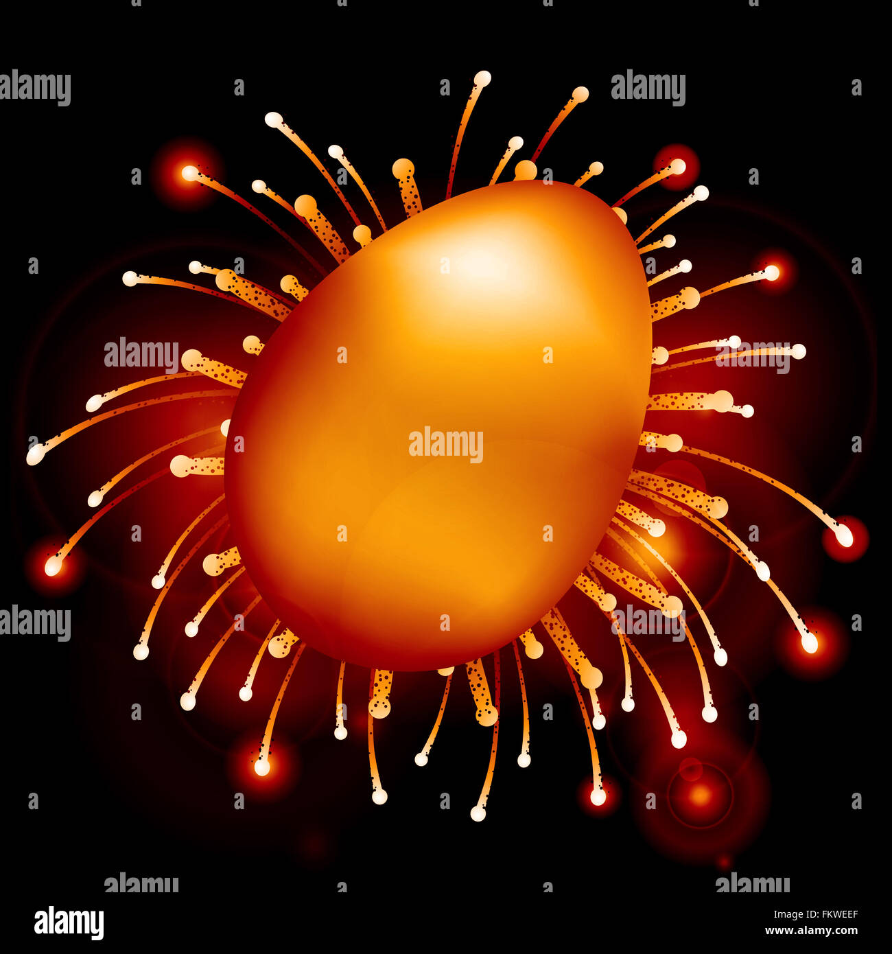 Golden Easter Egg Over Fireworks Background with Lens Flares Stock ...