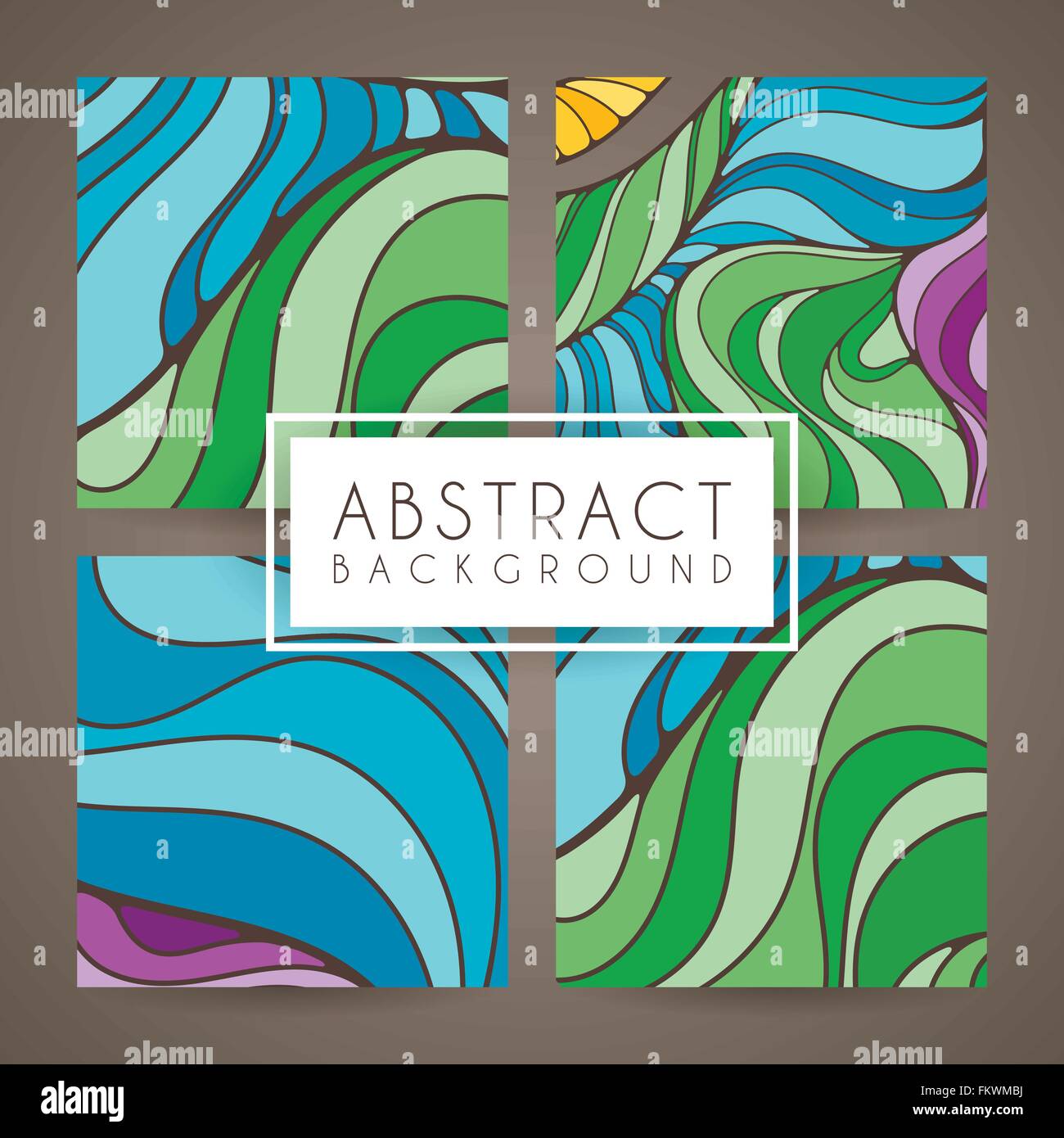Set of four vector colorful intricate patterns. Doodle. Zentangle Stock ...