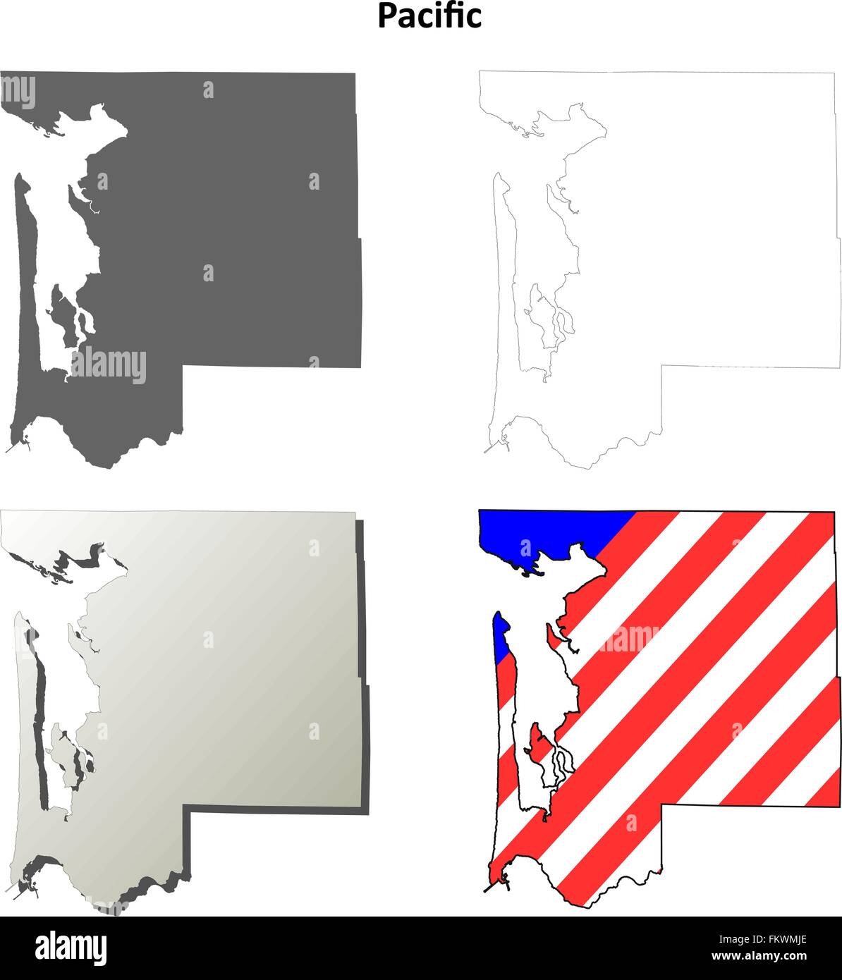 Pacific County, Washington outline map set Stock Vector Image & Art - Alamy Pacific County, Washington outline map set Stock Vector Image & Art - Alamy