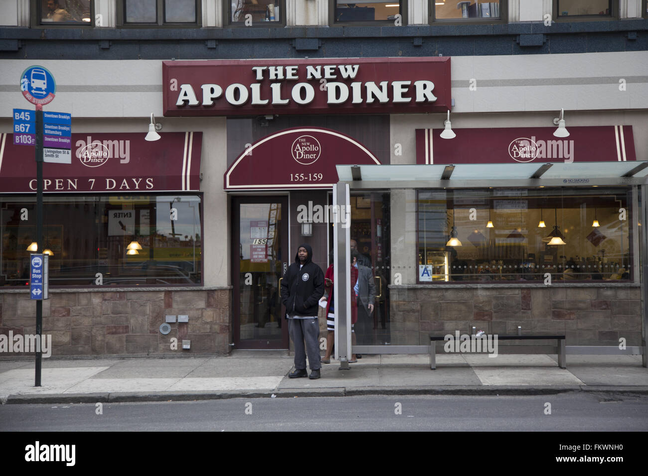 The New Apollo Diner on Livingston Street in downtown Brooklyn, NY ...