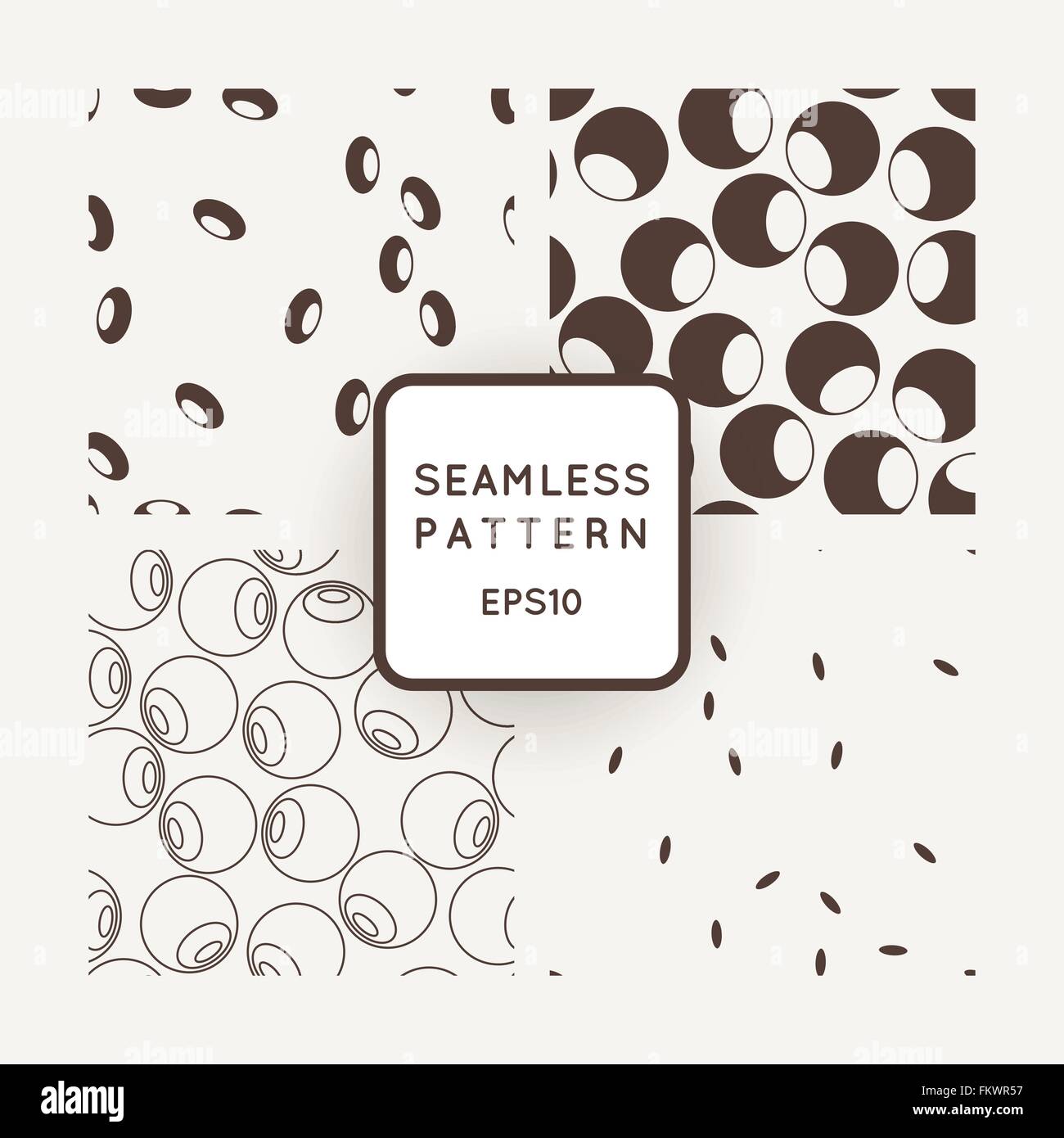 A set of four vector seamless patterns. Squares. Intersection Stock ...