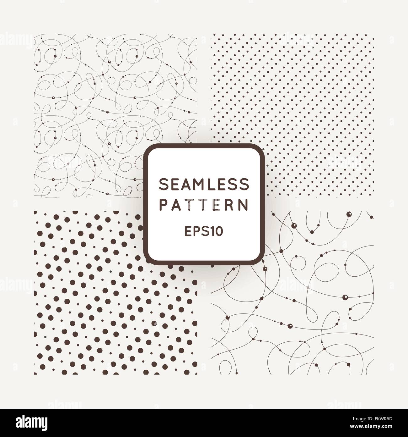 A set of four vector patterns in monochrome Stock Vector Image & Art ...