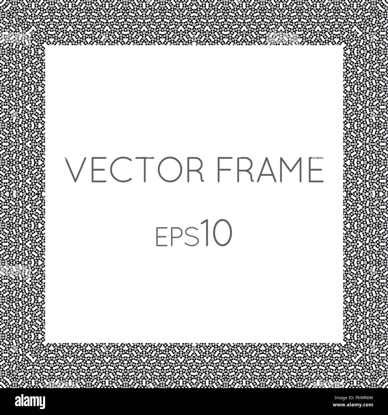 Vector square flower frame for text, images, monograms, photo frames ...