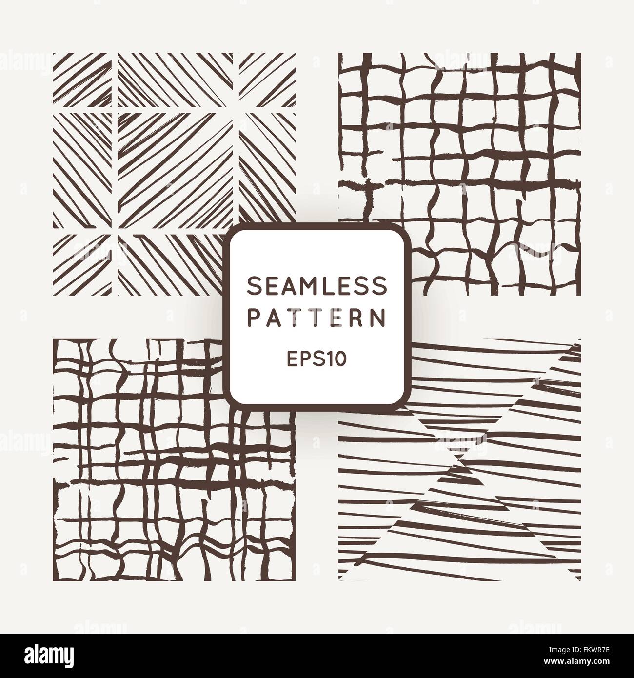 Set of four vector abstract seamless grunge patterns Stock Vector Image ...