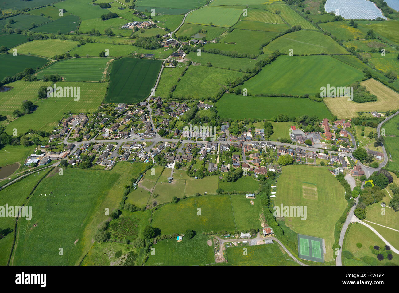 An aerial view village eaton hi-res stock photography and images - Alamy