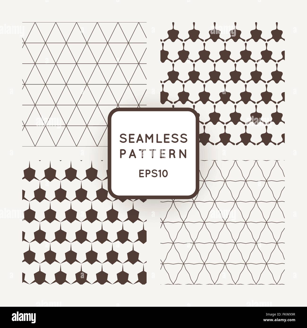 A set of four patterns of triangles vector Stock Vector Image & Art - Alamy