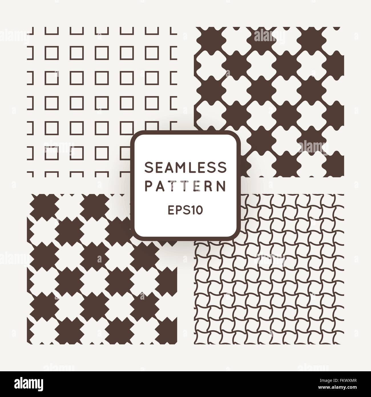 A set of four vector geometric patterns Stock Vector Image & Art - Alamy