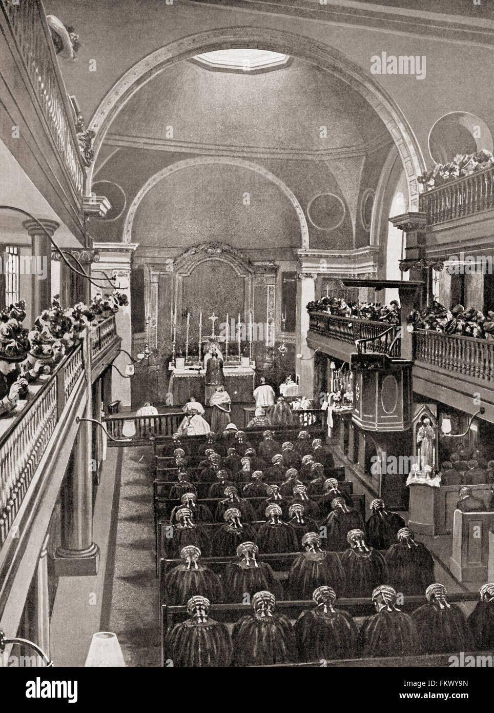 A Red Mass at Sardinia Street Chapel, Lincoln's Inn, London, England in ...