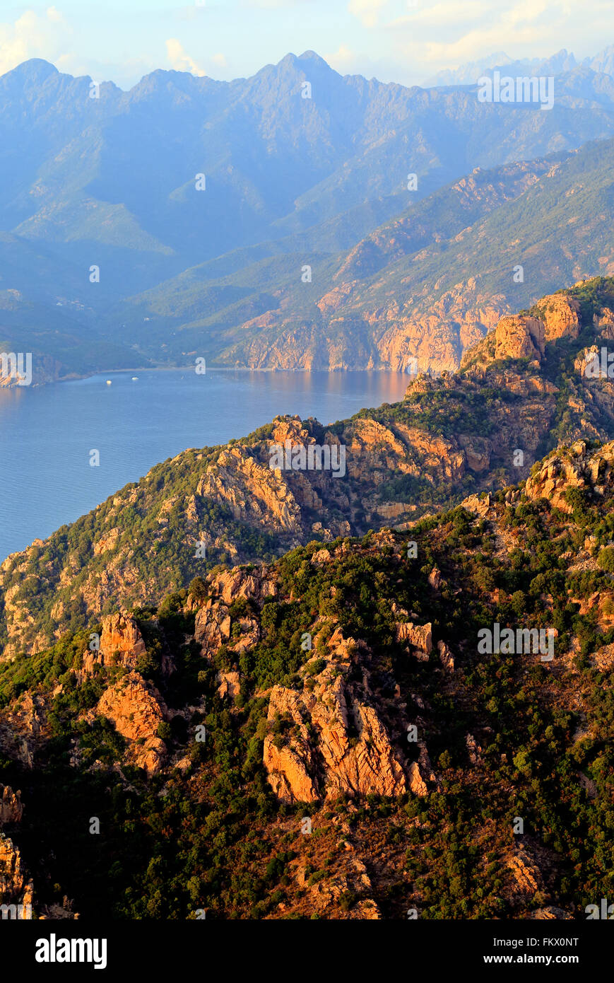 Sunset in calanches piana corsica hi-res stock photography and images ...