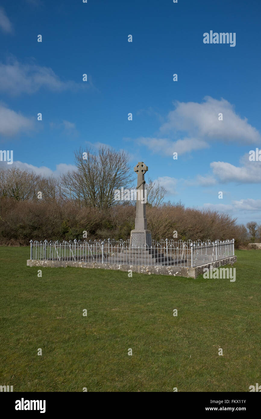 War Memorial, Marianglas, Anglesey Stock Photo - Alamy