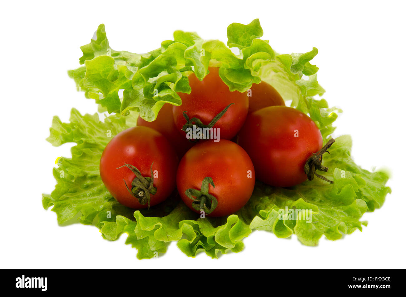 Lettuce and tomatoes Cut Out Stock Images & Pictures - Alamy
