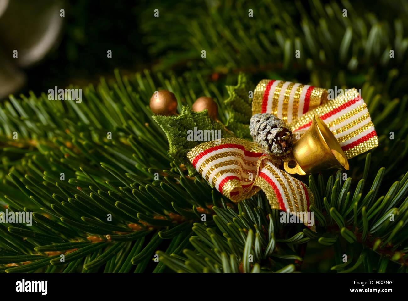 Wreath hanging by ribbon hi-res stock photography and images - Alamy