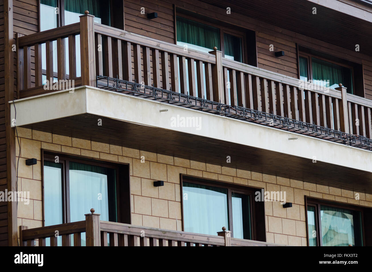 Hotel building terrace balcony hi-res stock photography and images - Alamy
