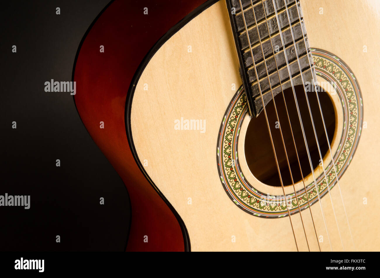 close up classical guitar Stock Photo - Alamy