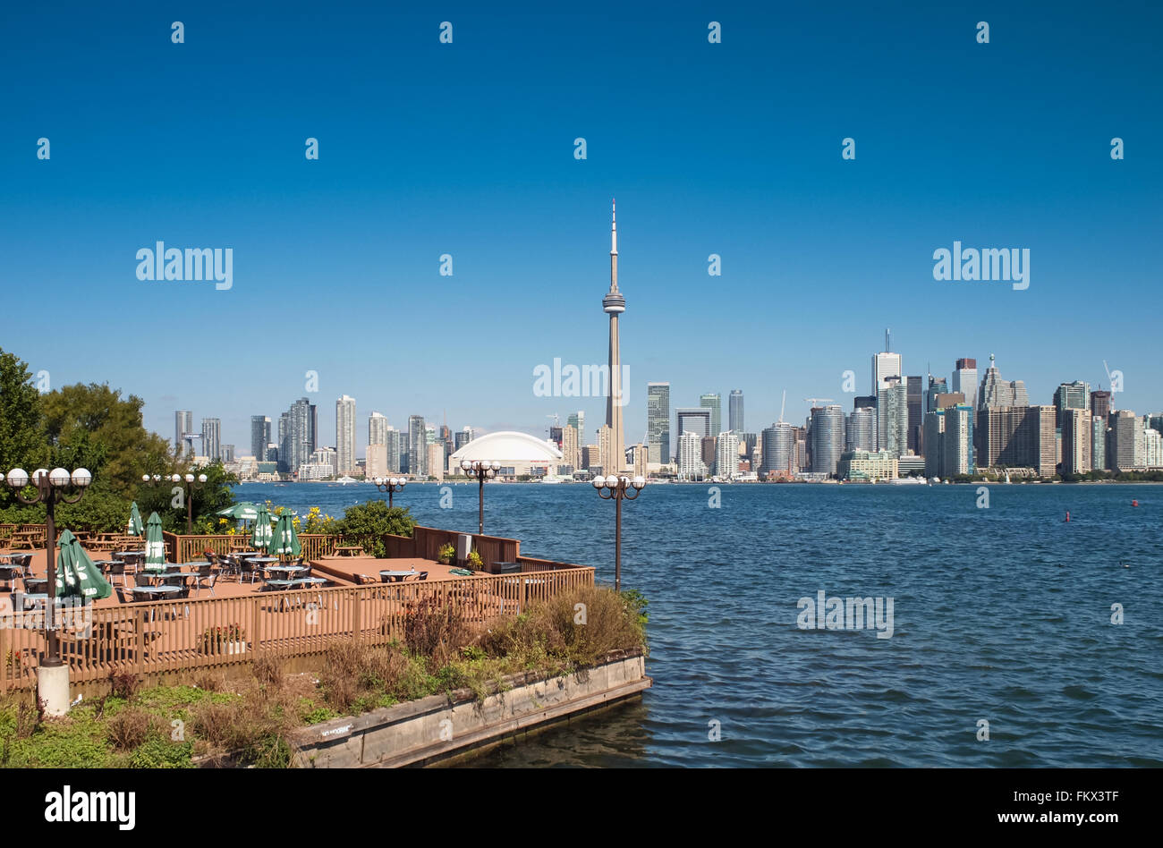 Downtown Toronto skyline from Toronto Island Stock Photo - Alamy
