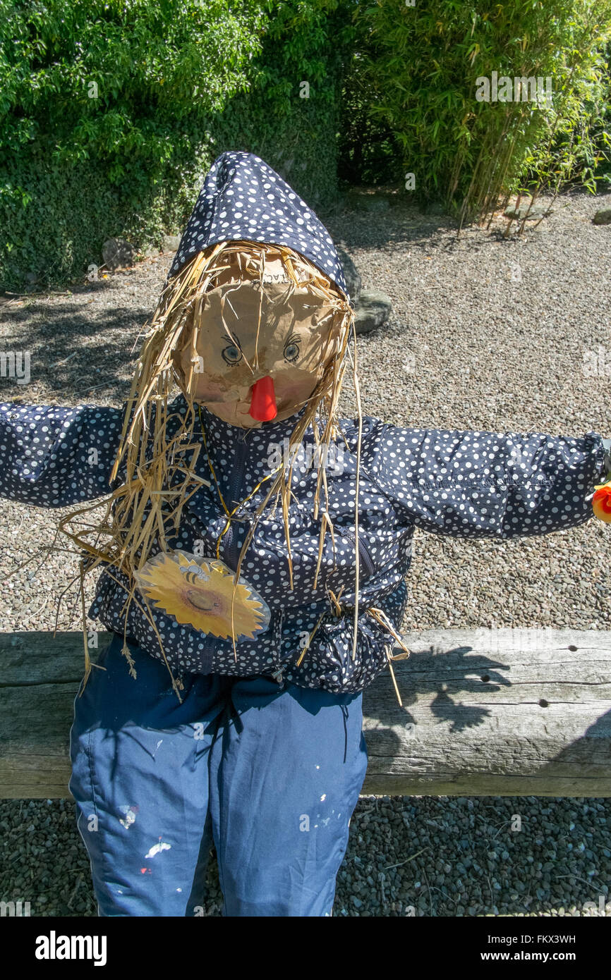 Scarecrow close up face Stock Photo - Alamy