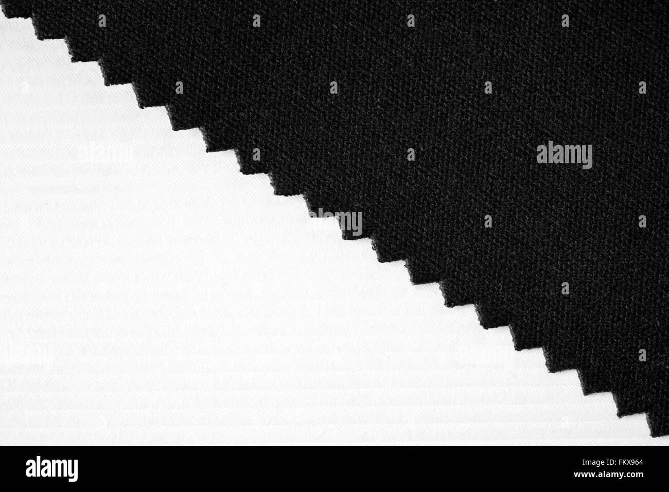 Striped embossed paper and fabric. White and black background. textile ...