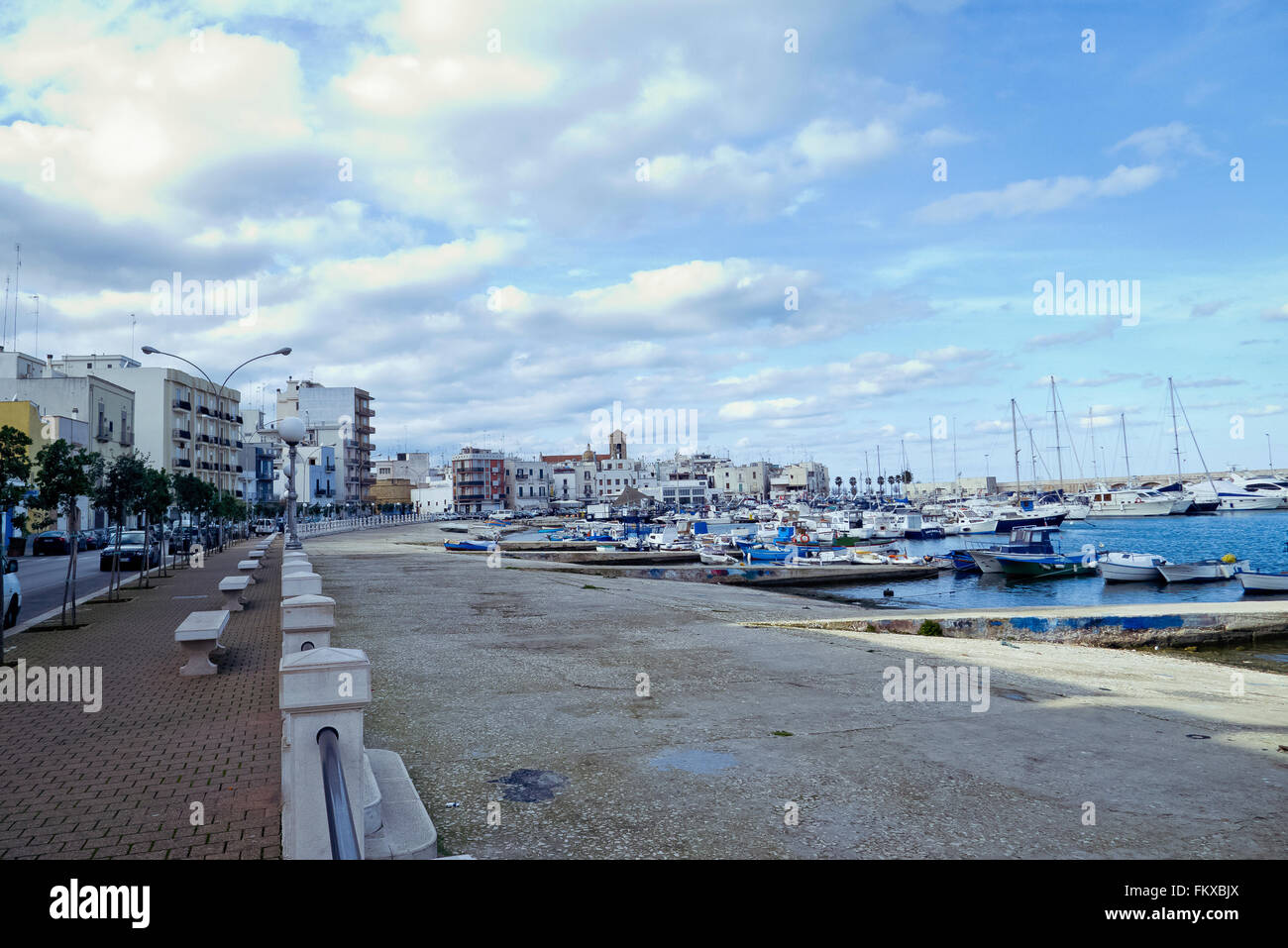 Seafront and harbor Stock Photo - Alamy