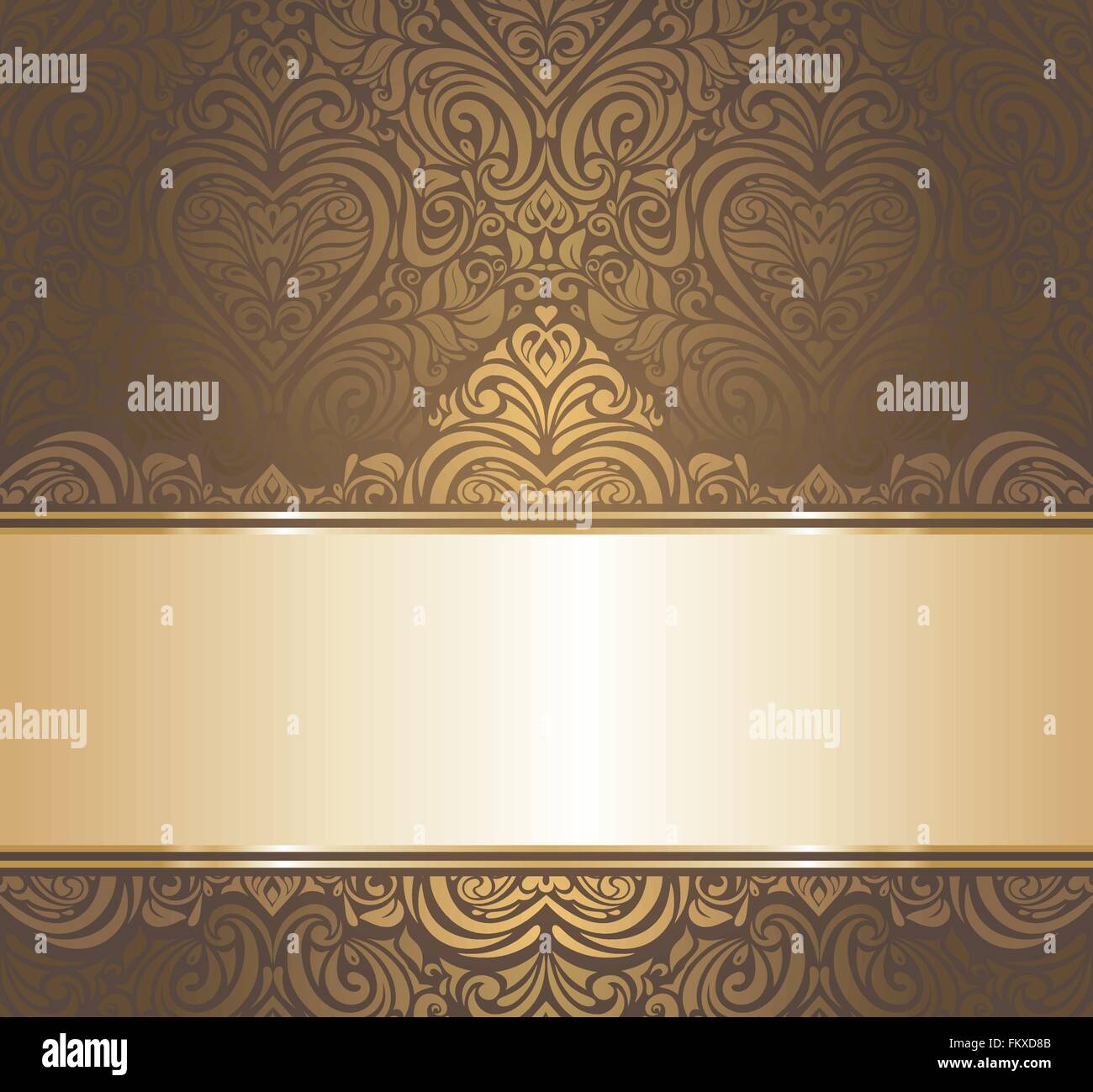 dark brown vintage invitation wallpaper design Stock Vector Image & Art ...