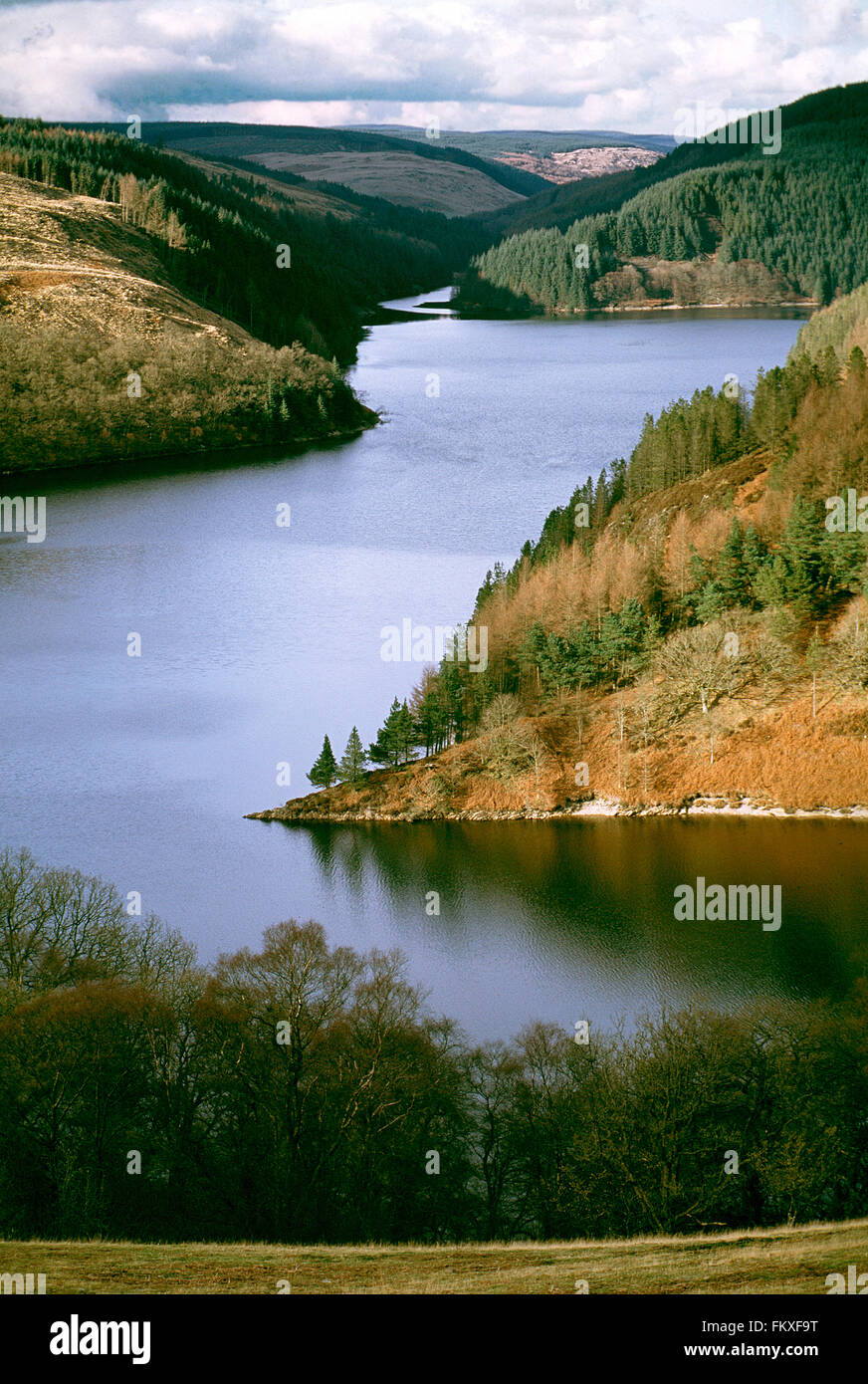 Llyn Brianne reservoir in Powys, s Wales Stock Photo - Alamy