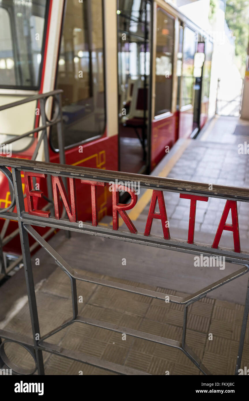 Entrance Funicular, Città Alta, Bergamo,Lombardy,Italy Stock Photo - Alamy