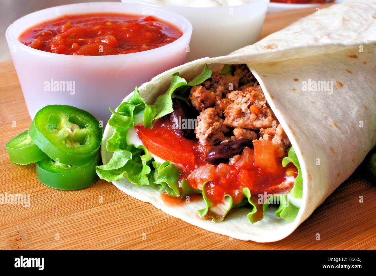 Taco burrito restaurant hi-res stock photography and images - Alamy
