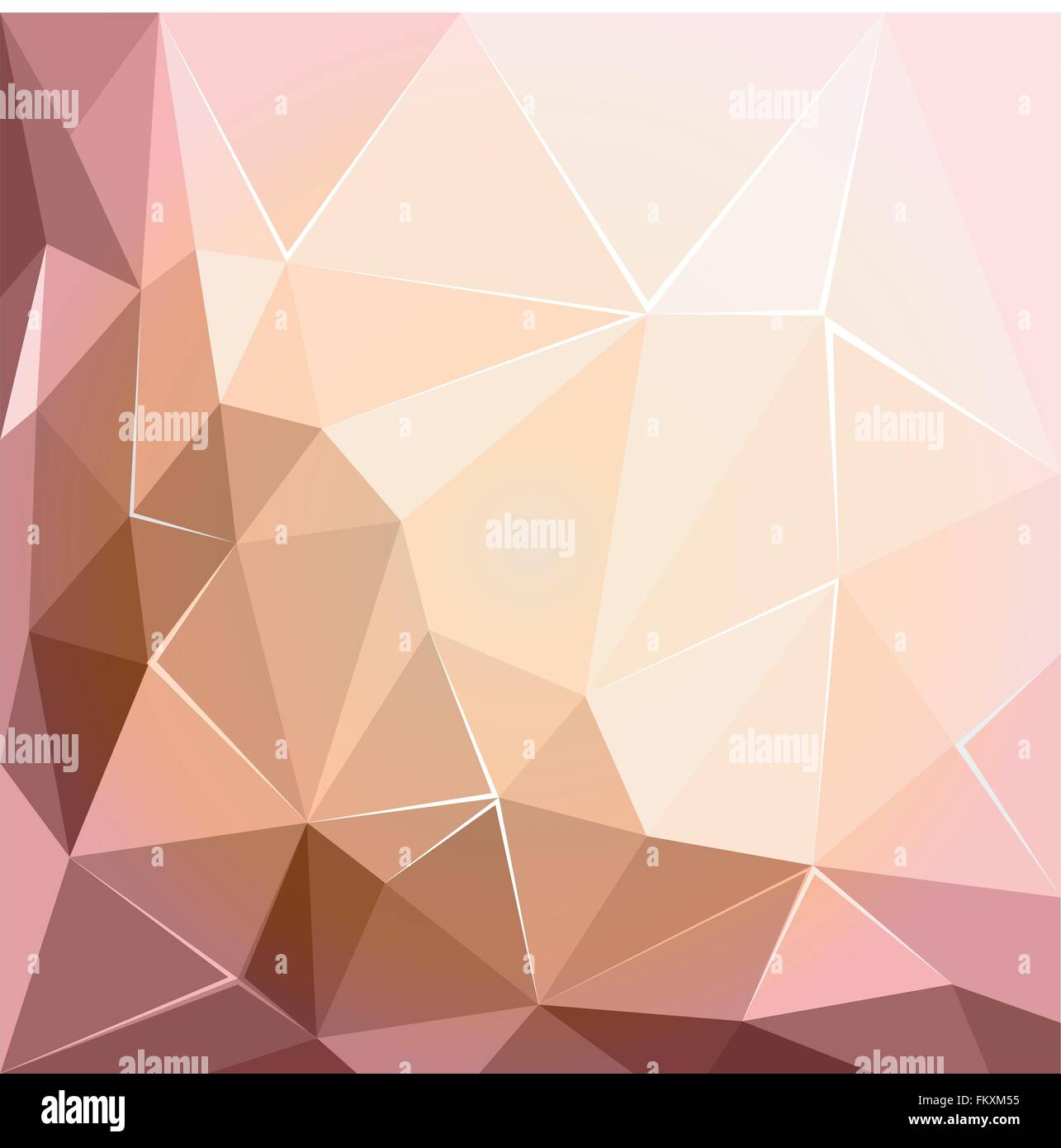 Abstract polygonal geometric facet pink and ecru background wallpaper ...