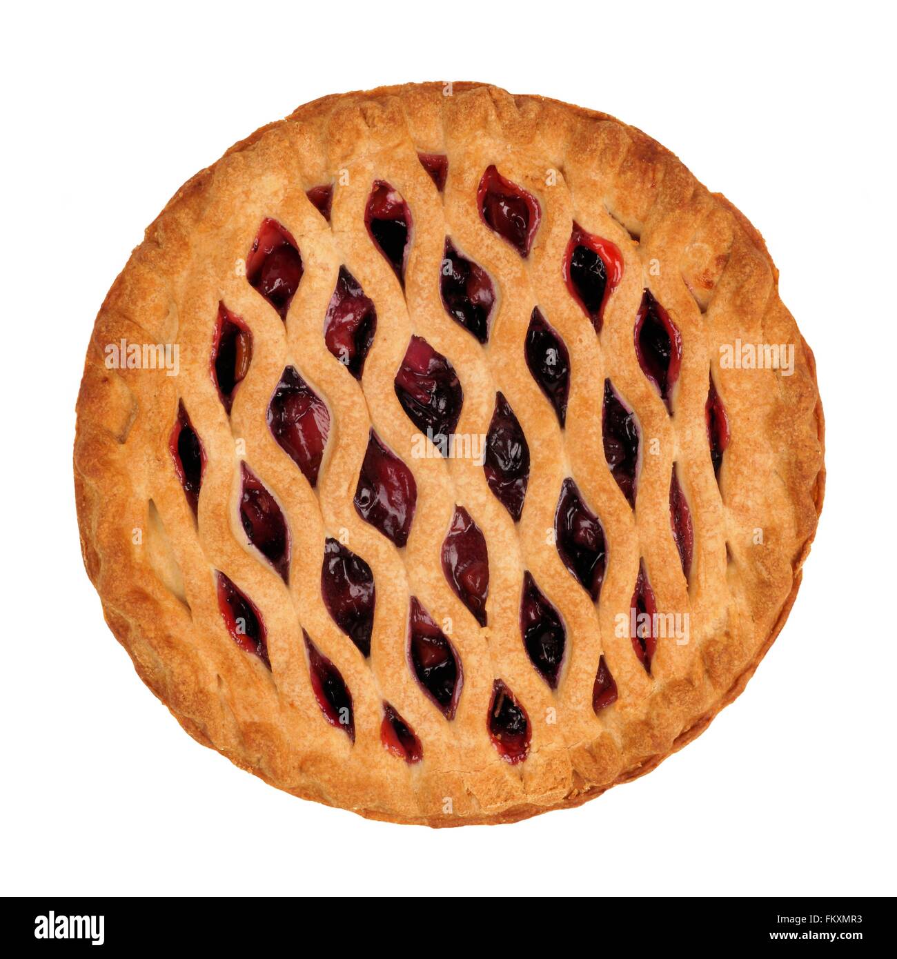 Overhead cherry pie Cut Out Stock Images & Pictures - Alamy
