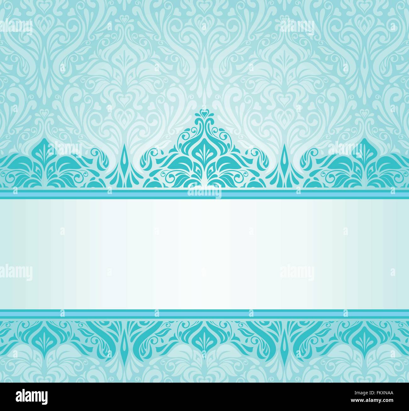 Turquoise Wedding Invitations Template