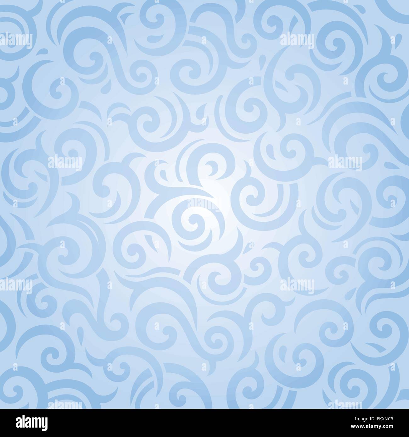 Light Blue Swirl Design