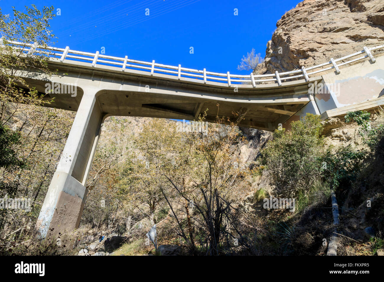 Hiking at Eaton Canyon Falls Trail of Los Angeles, California Stock ...